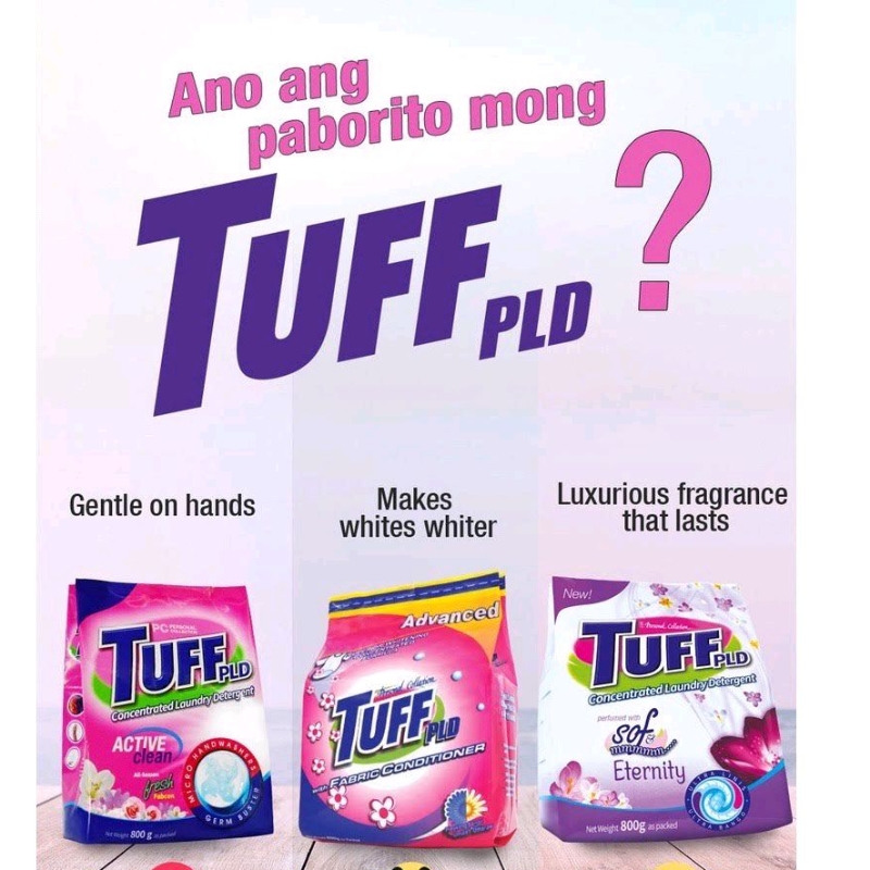 TUFF PLD POWDER DETERGENT by PC COLLECTION 800g | Shopee Philippines