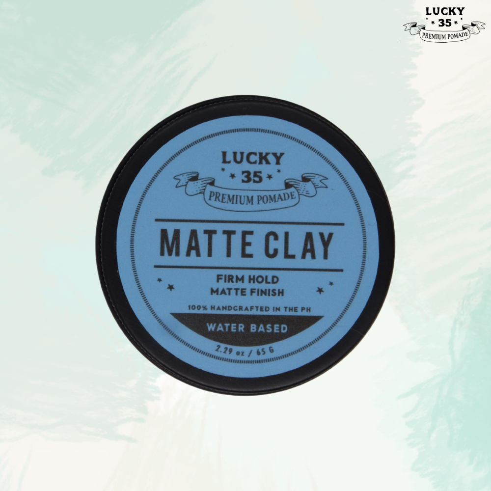 Lucky35 Matte Clay Water-based Pomade (65g) | Shopee Philippines