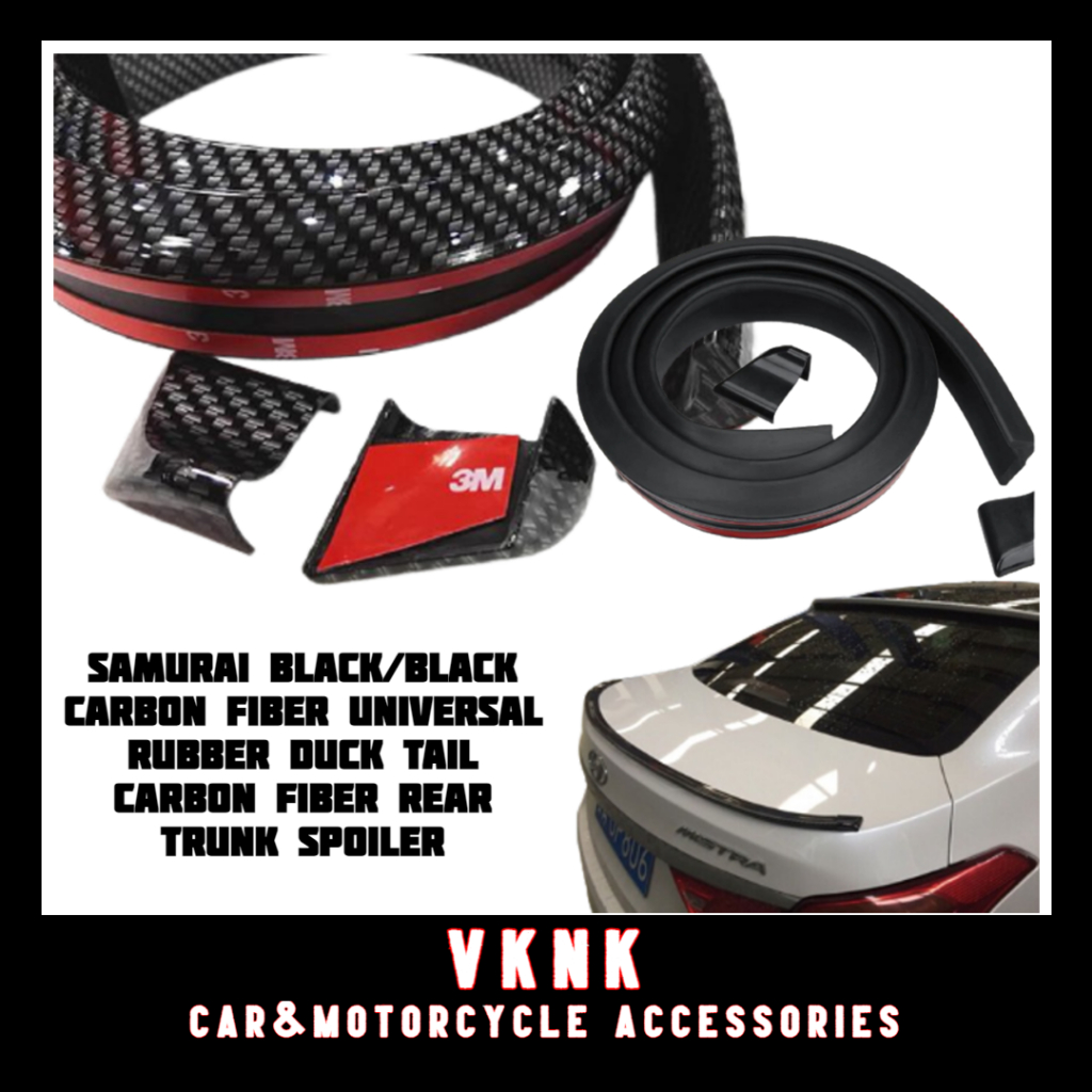 Samurai Black/black Carbon Fiber Universal Rubber Duck tail Carbon ...