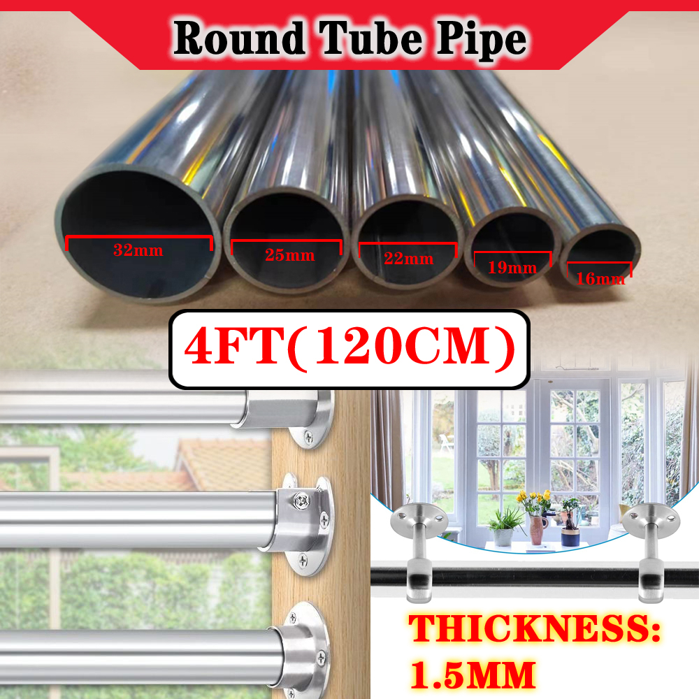 4ft (120cm) Stainless Round Tube Tubular Pipe | Shopee Philippines