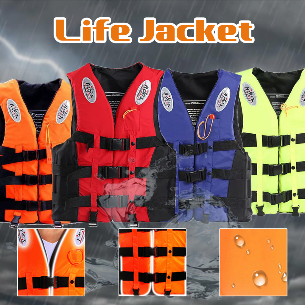 Professional Life Jacket For Adult Kids Drifting/Surfing/Rowing/Fishing ...