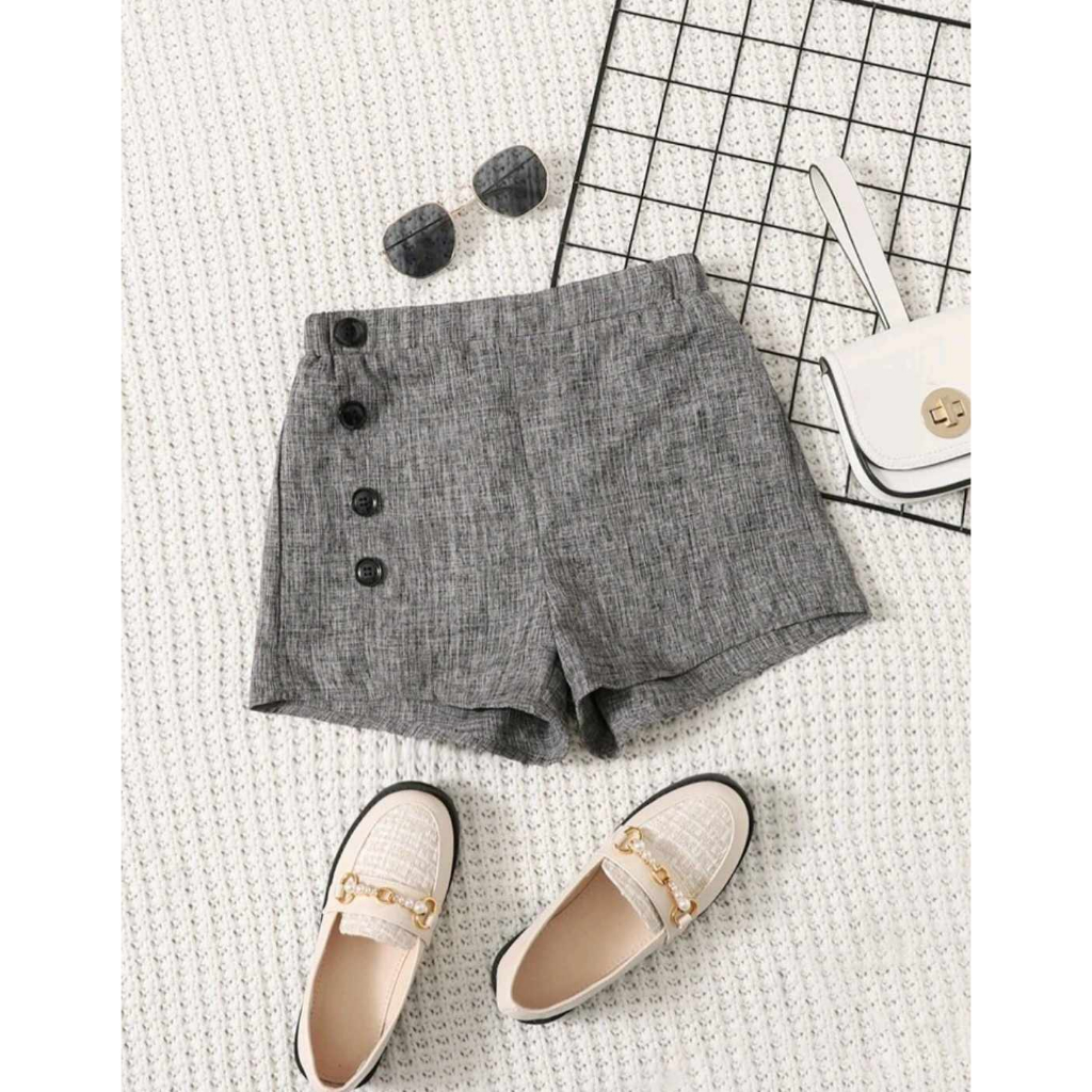 romina High Waist Side Buttons Trouser Shorts for Women - XS to Large ...