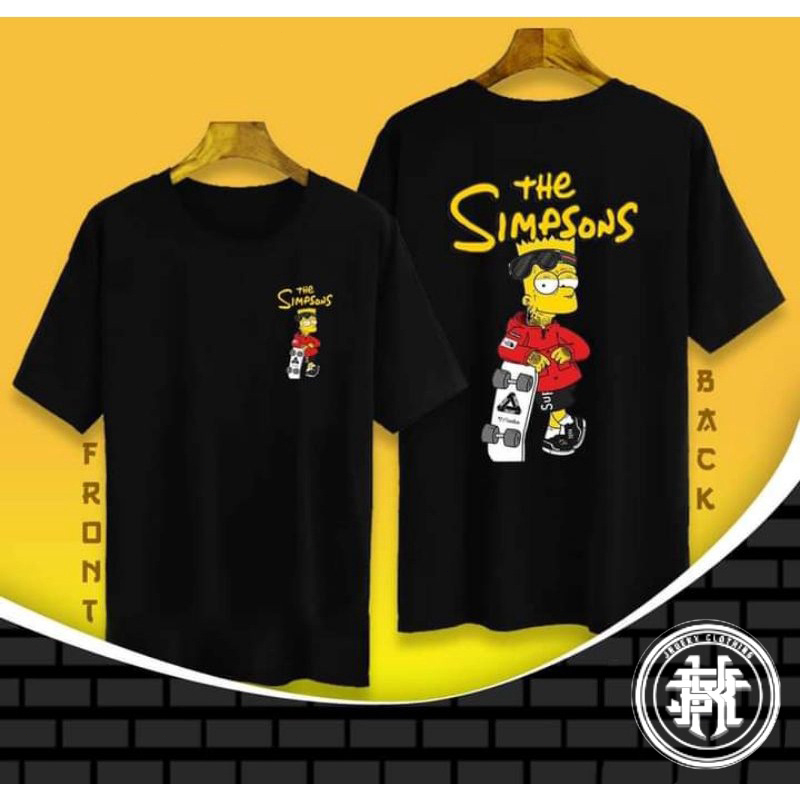 The Simpsons Front and Back Customized Shirt 100% cotton active life # ...