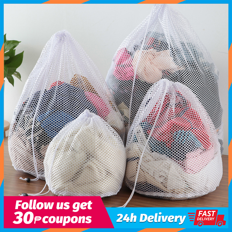 1pc Large Laundry Mesh Bag Washing Net Laundry Mesh With Lockable ...