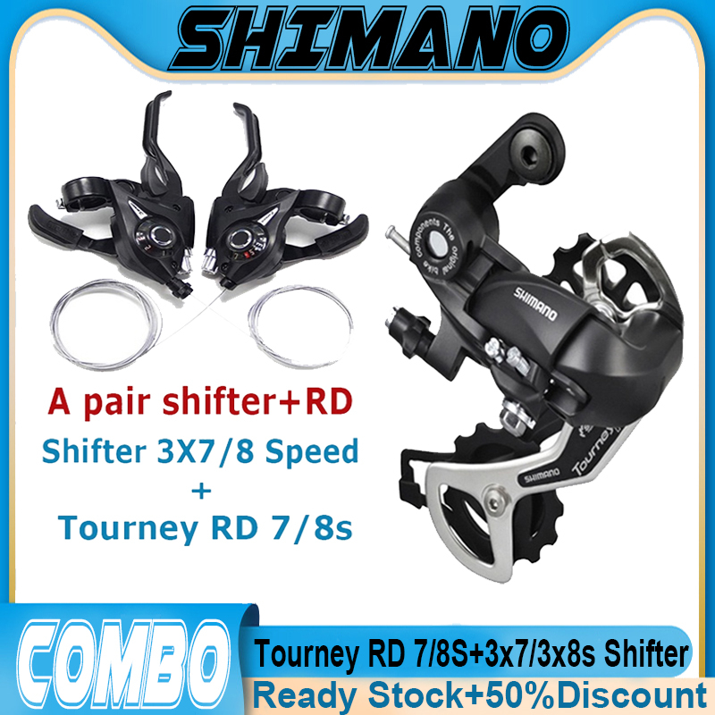 Shimano RD Shifter Tourney 7/8 Speed Rear Derailleur With A Pair Combo ...