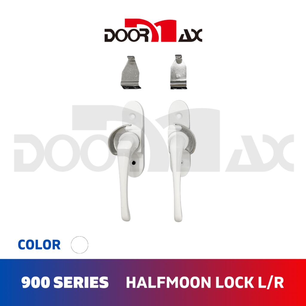 DOORMAX 900 Series Half Moon Lock (Right/Left) (Black/White) | Shopee ...