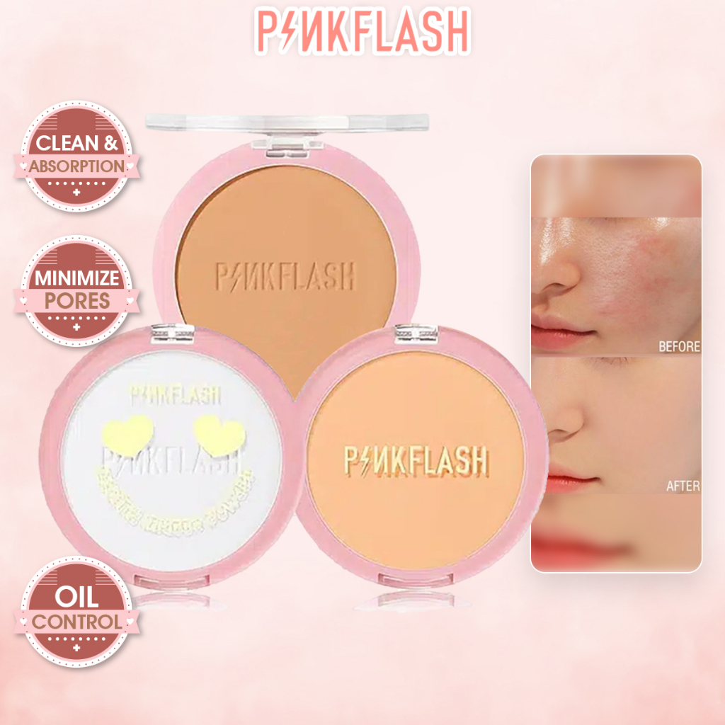 PINKFLASH Long-lasting Matte Traceless Waterproof Oil Control Pressed ...