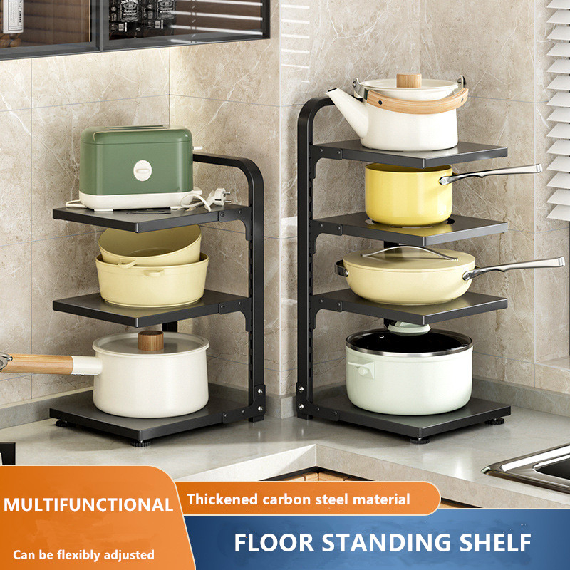 RAK KUALI ADJUSTABLE POT RACK KITCHEN PAN ORGANIZER RACK UNDER SINK ...