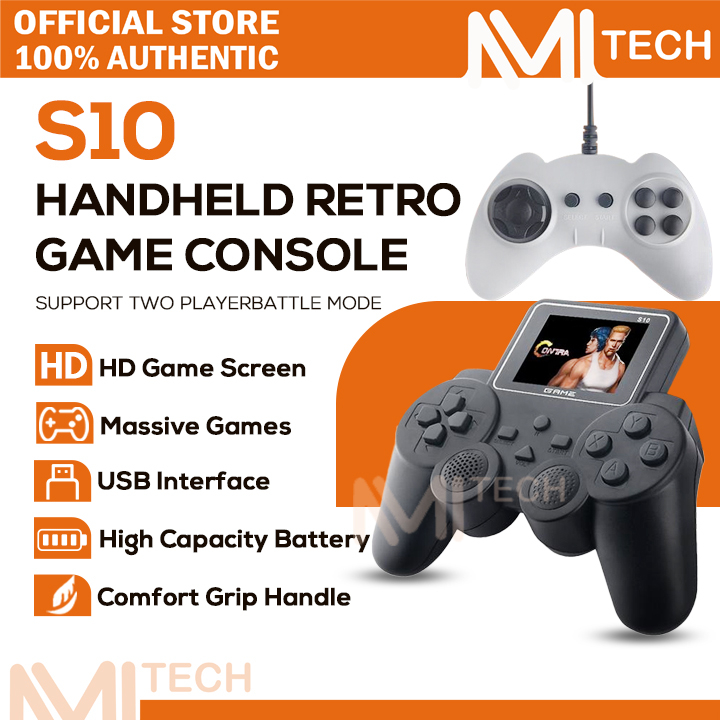 S10 two player retro game console with 520 built-in games and support ...