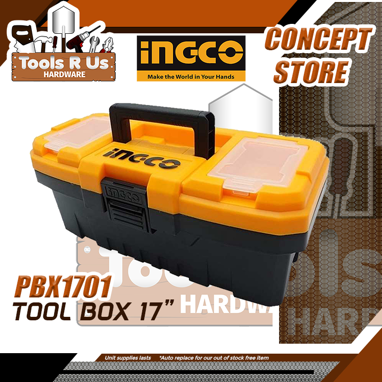 Ingco Plastic Tool Box 17" PBX1701 MERVILLE | Shopee Philippines