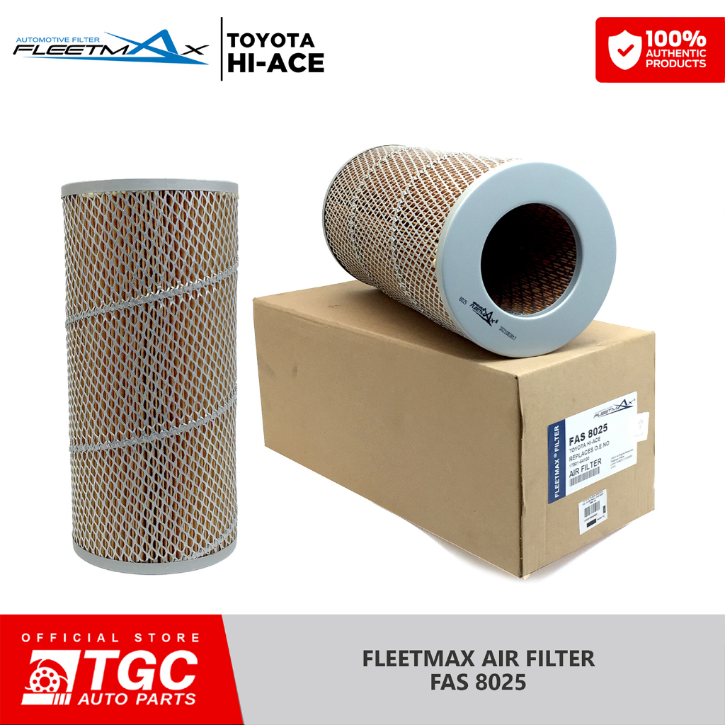Fleetmax Air Filter Toyota Hi-Ace Grandia Dsl 1994 - 2004 FAS8025 - 1pc ...