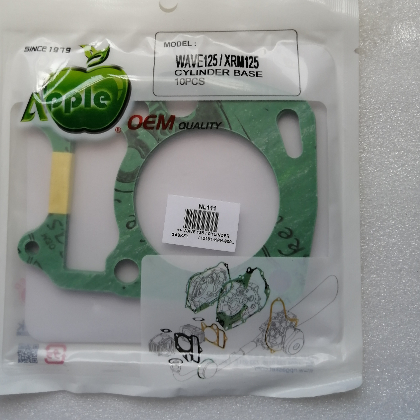 Apple Cylinder Base Gasket for Honda Wave 125/XRM 125 (NL 111)Green or ...