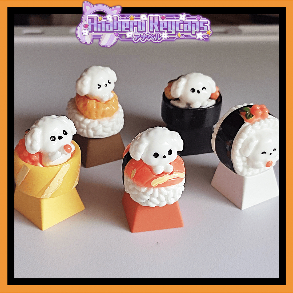 Sushi Keycaps Dog Onigiri Keycaps | Shopee Philippines