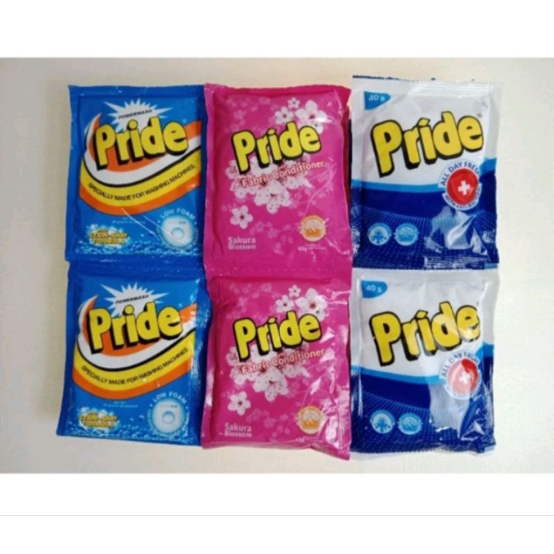 Pride Detergent Powder 6x40g | Shopee Philippines