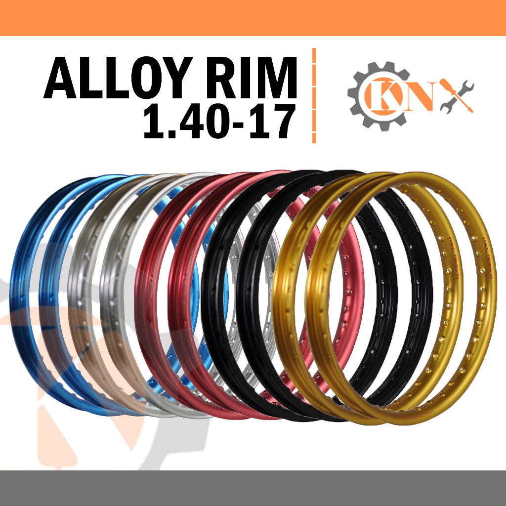 One pair Thaiworks CNC 1.40x17 Alloy Rims Made in Thailand (930 GRAMS ...