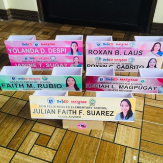 PERSONALIZED TEACHER NAME TABLE IN STICKER SINTRA BOARD | TABLE TOP ...