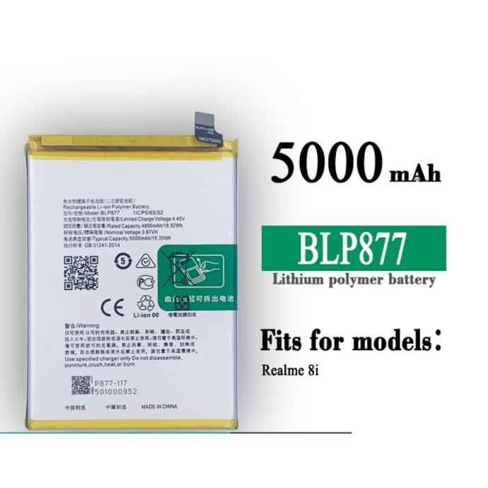 BLP877/BLP 877 Battery Realme 8i/Realme 8 i/5000mah | Shopee Philippines