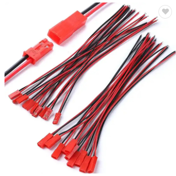 RED-BLACK Wire Connector Plug Cable - (10mm / 15mm / 20mm) 10PCS PAIR ...