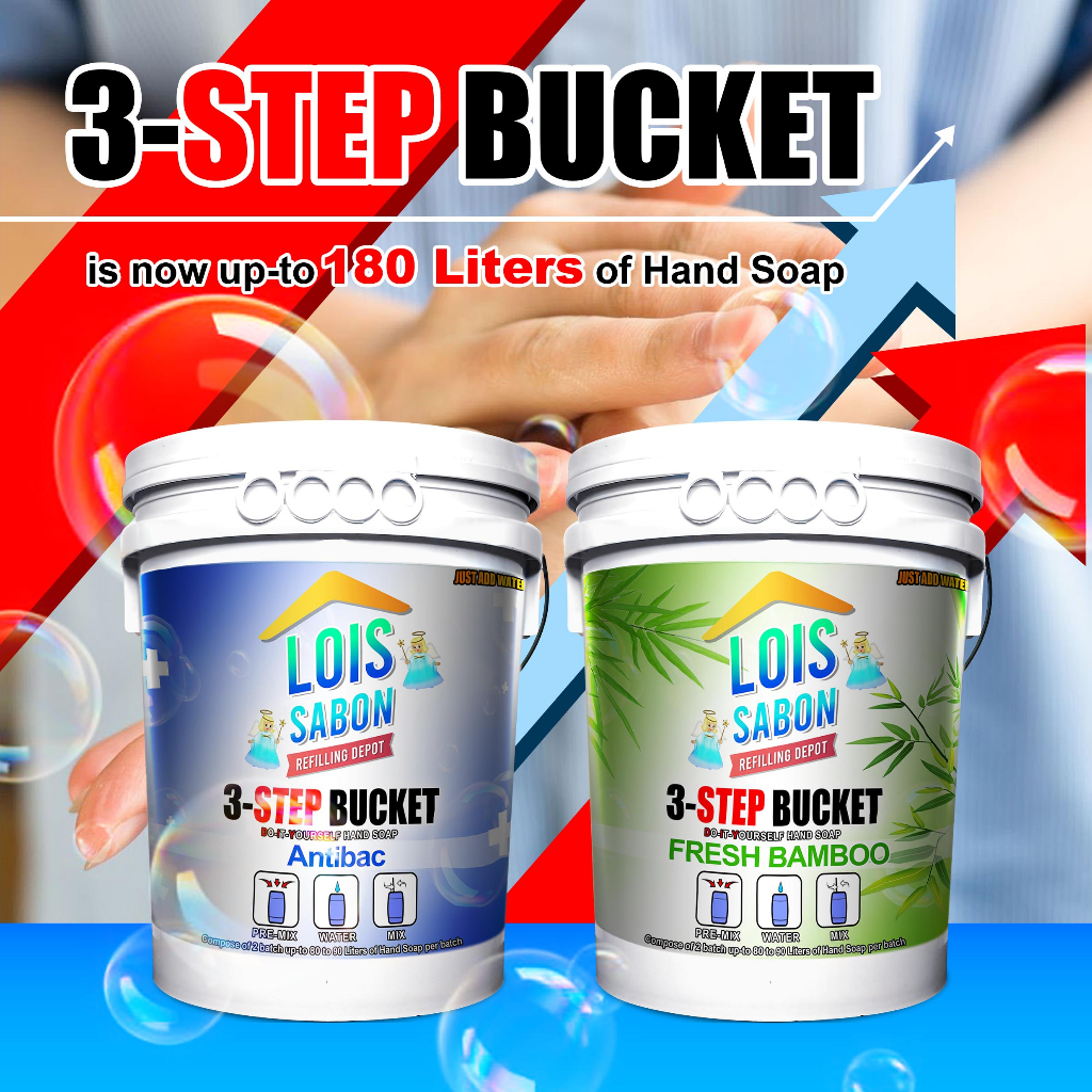 BIG 3-Step Bucket DIY Hand Soap (Up to 160-180 Liters of Hand Soap ...