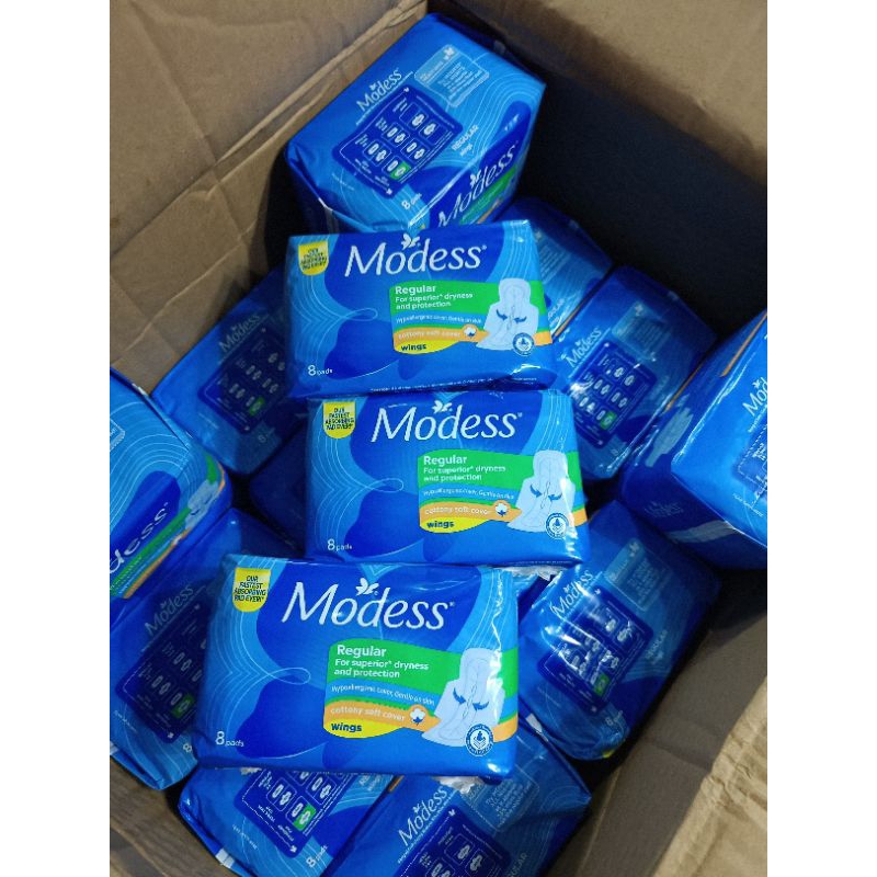 MODESS WITH WINGS 8 PADS PER PACK | Shopee Philippines