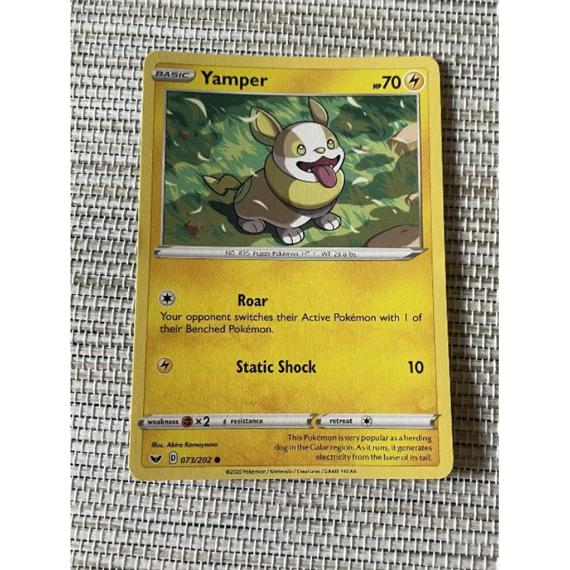 Pokemon Yamper Single Collectible Game Card | Shopee Philippines