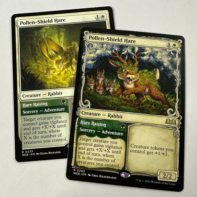 POLLEN-SHIELD HARE | WOE WILDS OF ELDRAINE | RABBIT | WHITE | MTG MAGIC ...