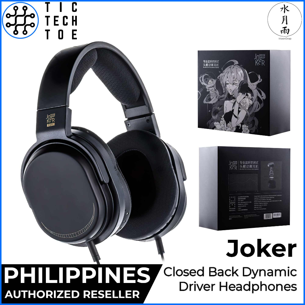 Moondrop Joker Closed-Back Professional Over-Ear Dynamic Driver Removable Cable Monitor ...