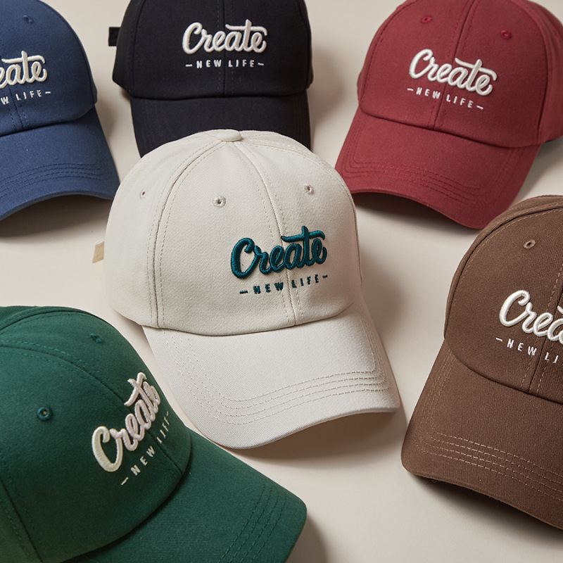 CREATE 2023 Korean Trending Embroidery Cotton Unisex Baseball Cap ...