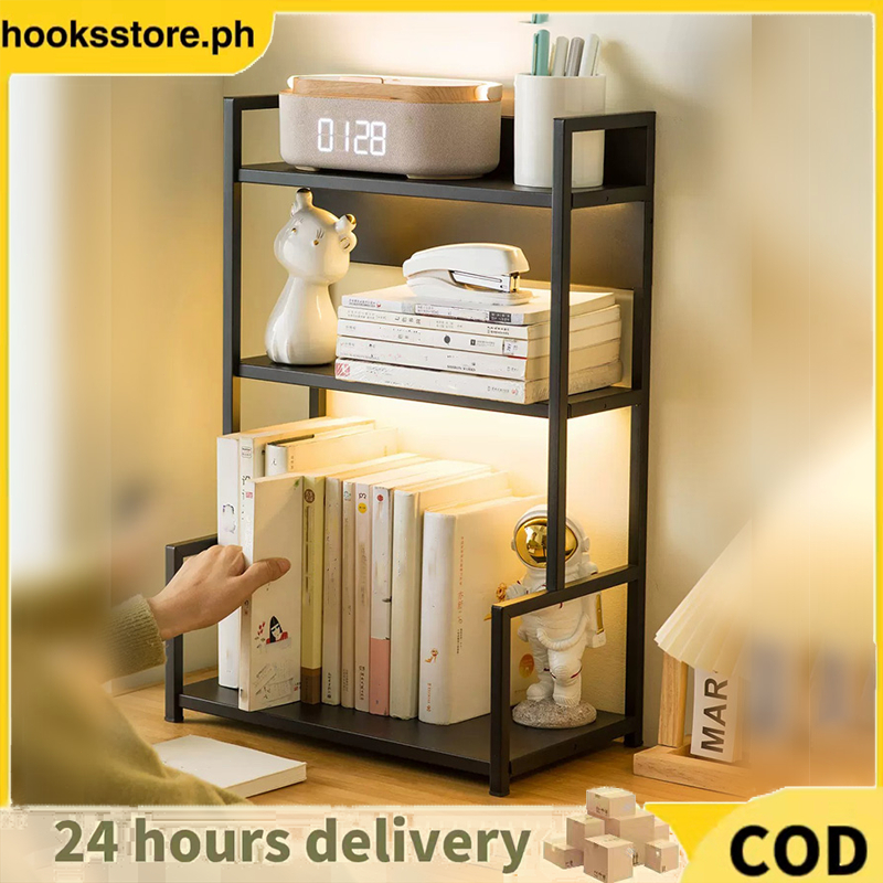 ¥COD¥ Desktop storage rack bookshelf student office desk table storage ...