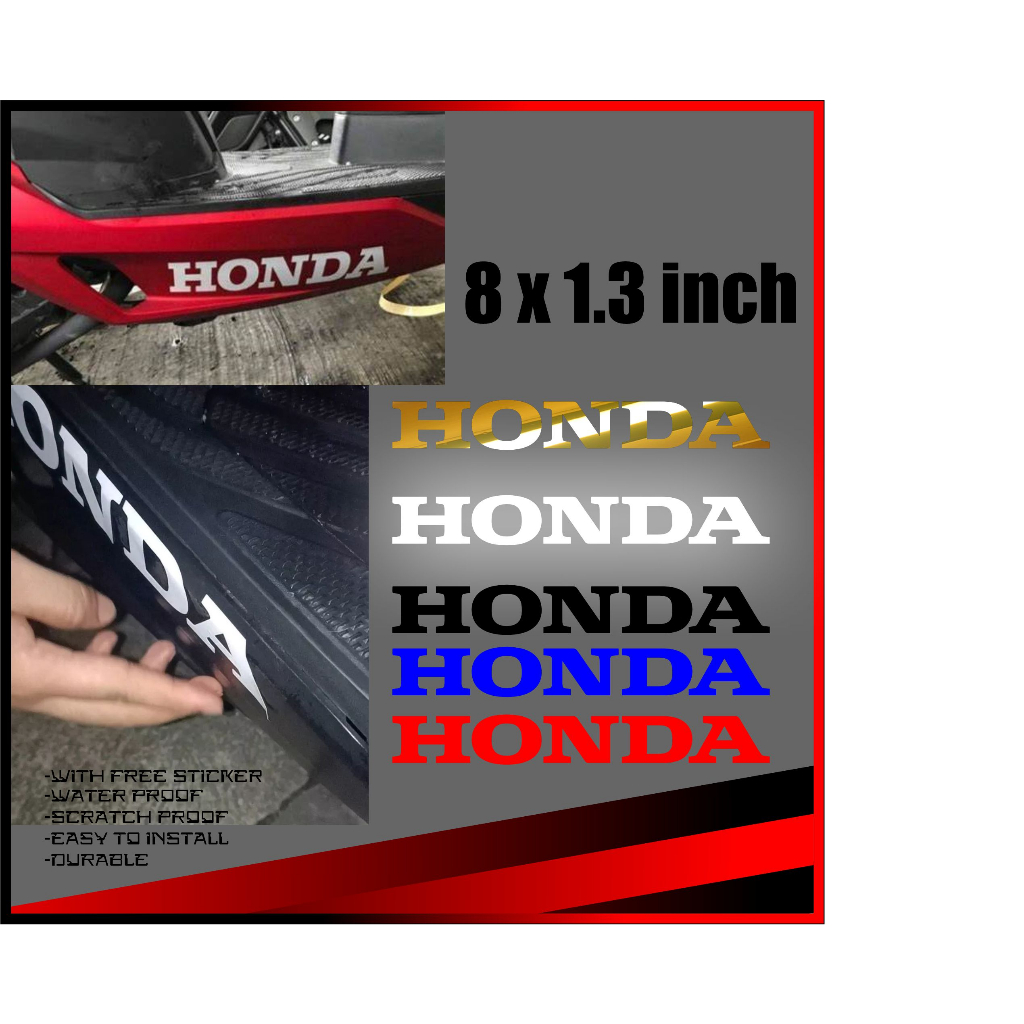 Honda cutting vinyl sticker good quality high materials | Shopee ...