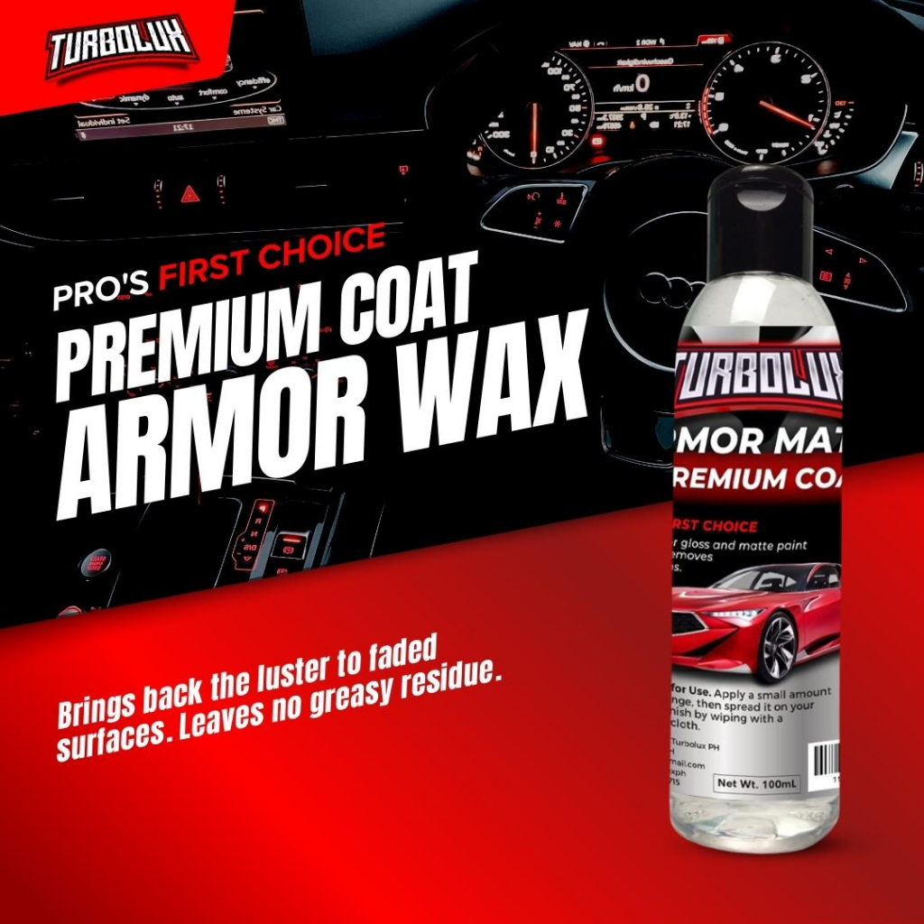Turbolux Armor Matte Coat Solo 100ml for Long-Lasting Protection ...
