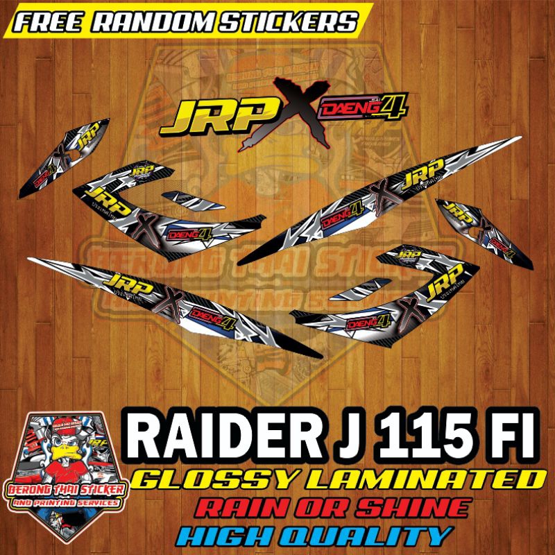 suzuki raider J 115 Fi Jrp X Ds4 Decals | Shopee Philippines