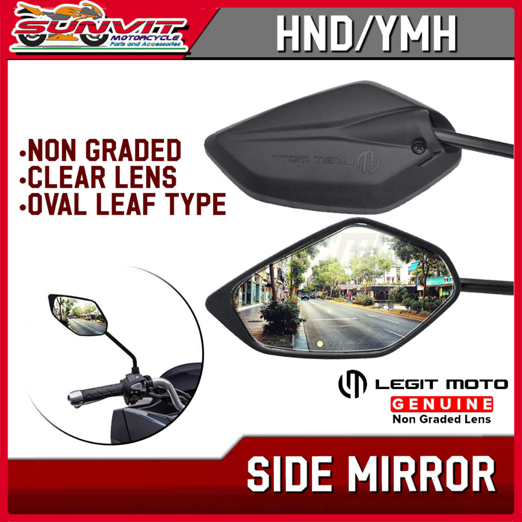 MOTORCYCLE LEGIT MOTO NON GRADE SIDE MIRROR LEAF / OVAL#3245 #3247 ...