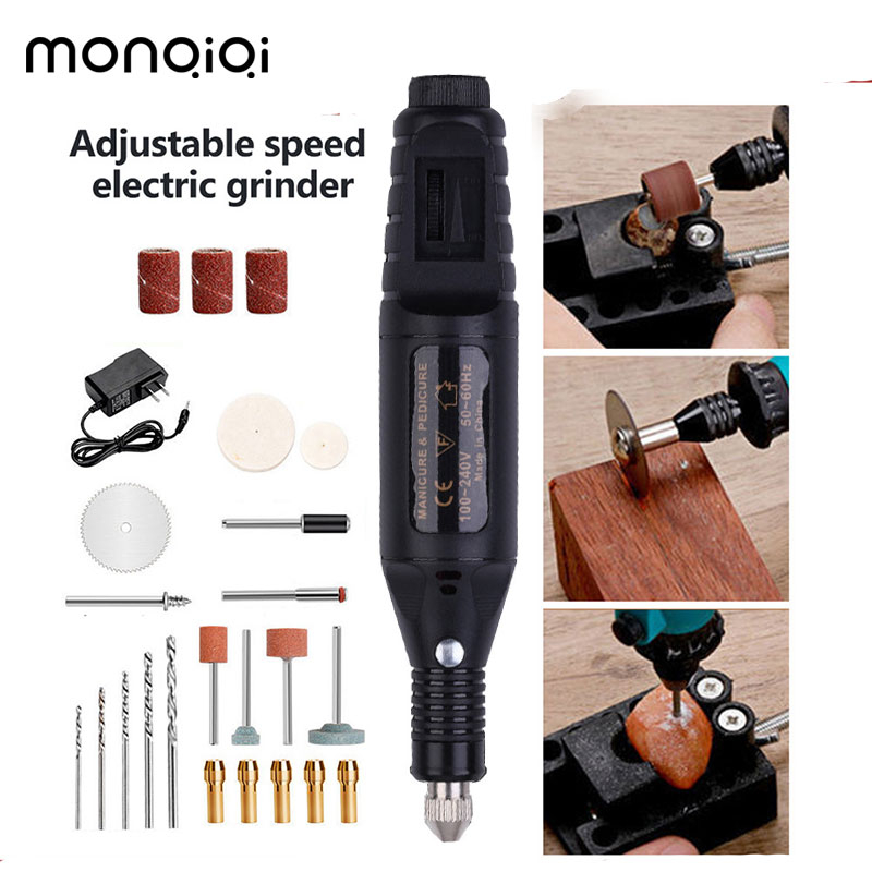Mini Electric Grinding Set 12V DC Drill Grinder Grinding for Milling ...