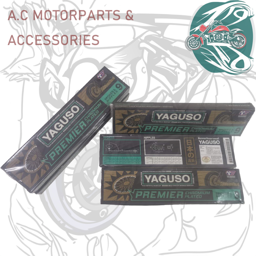 yaguso chrome plated spokes rios Available | Shopee Philippines