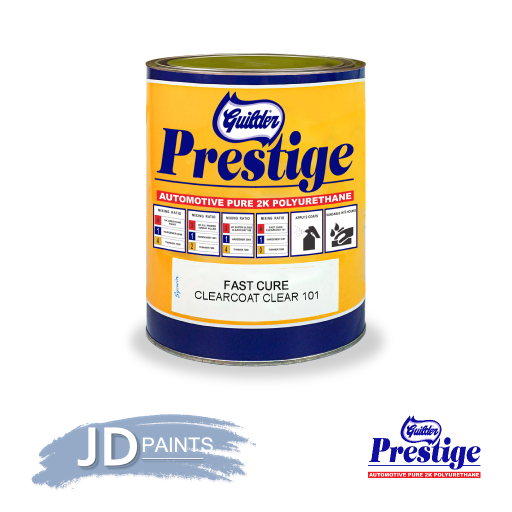 Guilder Prestige 2k PolyUrethane Fast Cure Clearcoat Clear with catalyst 1L | Shopee Philippines