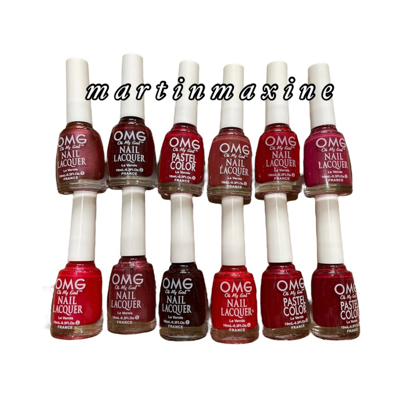 Original OMG nail polish Cutics ( Red , pussy red ) | Shopee Philippines