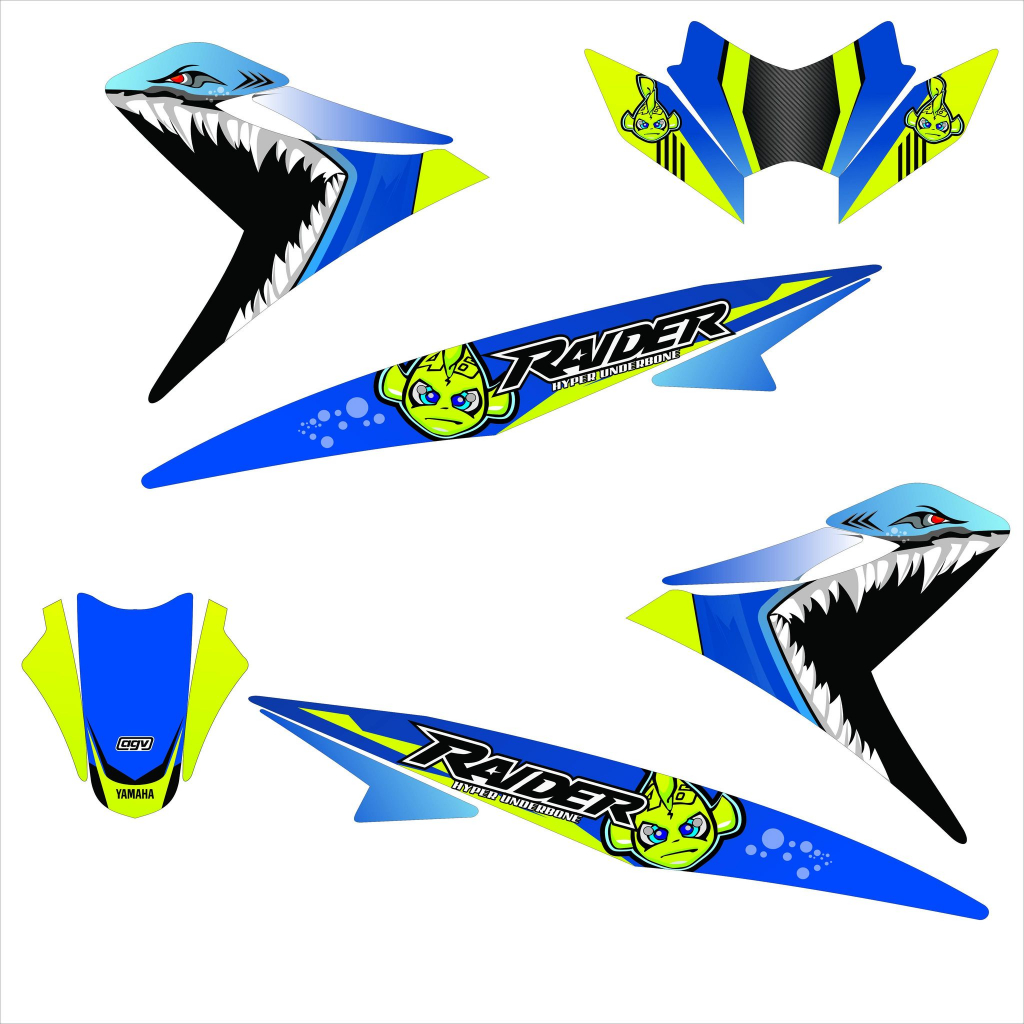 Suzuki Raider J 115 Graphics kit Sticker Decal | Shopee Philippines