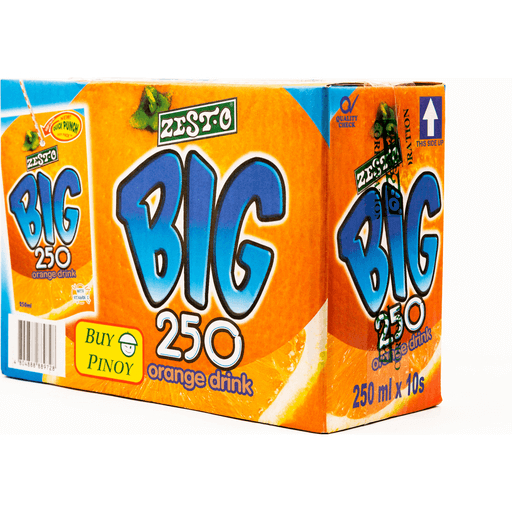 Zesto Big 250 Orange Drink (250ml x 10 packs) | Shopee Philippines