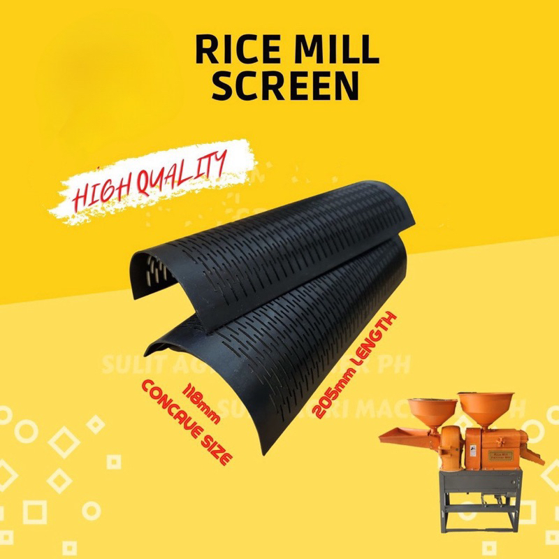 205*118mm Rice Mill Combine Screen Mesh Sieve Grinding Pulverizing Rice ...