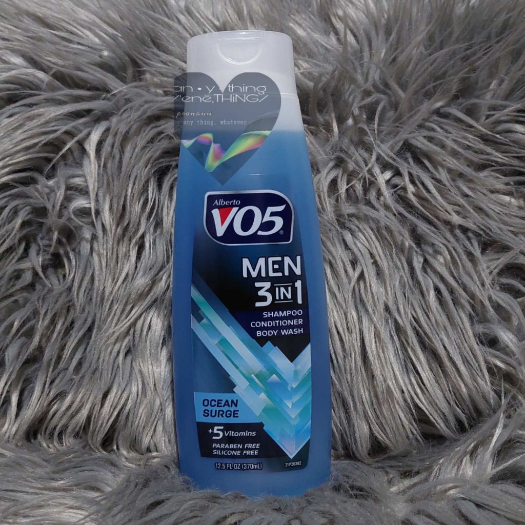 V05-MEN 3IN1 OCEAN SURGE (SHAMPOO, CONDITIONER, BODYWASH) 370ML | Shopee Philippines