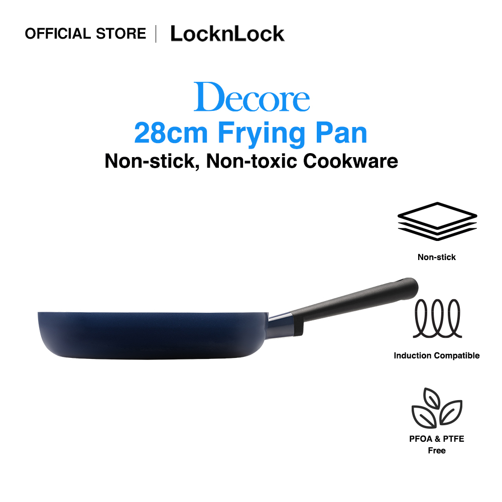 LocknLock Decore Non Stick Frying Pan 28cm | Titanium Coated, Induction ...