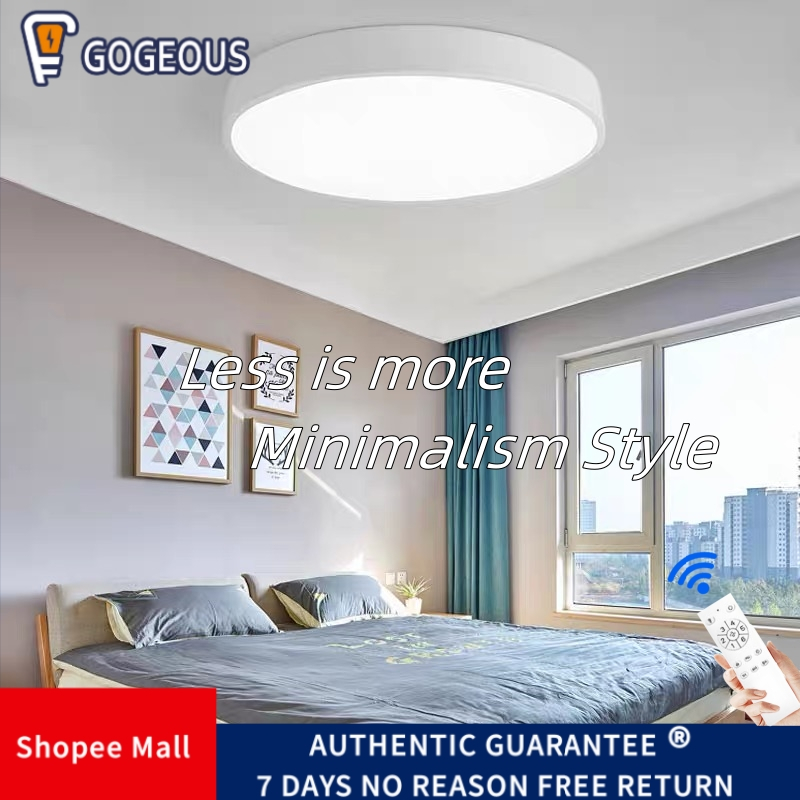 Gogeous Simple Style 3 Color LED Ceiling Light with Remote Control for ...
