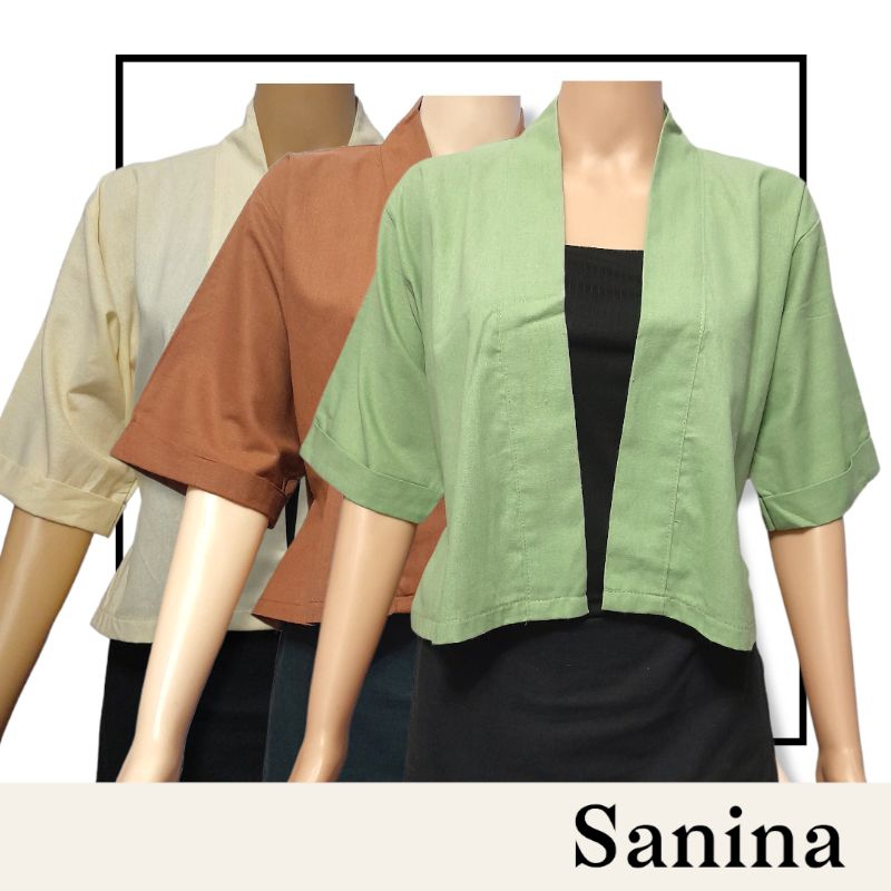 Sanina #3954/4030 Kimono Ladies Blazer Cotton Linen and Senepa Print ...