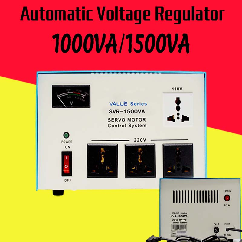 Automatic Voltage Regulator 1000 AVR 1500 Watts SVR-1500VA Servo Type ...