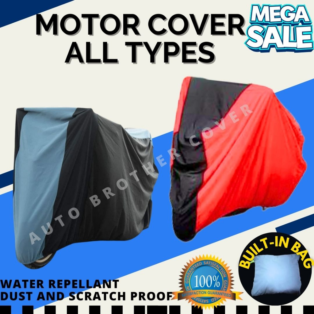 MOTORCYCLE COVER ALL TYPES NMAX ADV CLICK V1 V2 V3 MIO AEROX BAJAJ TMX ...