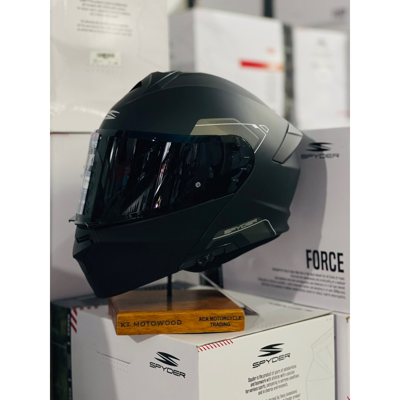 SPYDER FORCE V2 Modular Helmet with Dual Visor (Free Clear Visor ...