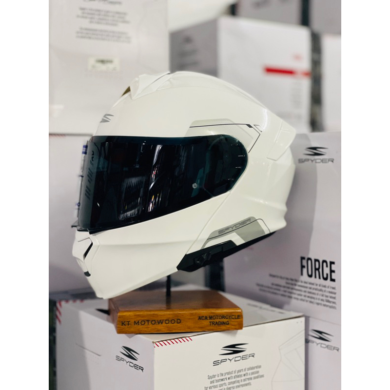 SPYDER FORCE V2 Modular Helmet with Dual Visor (Free Clear Visor ...