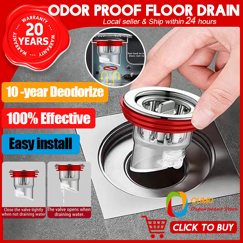 ABS Floor Drain Universal Trap Drains Cover Drainer Strainer Anti Odor ...