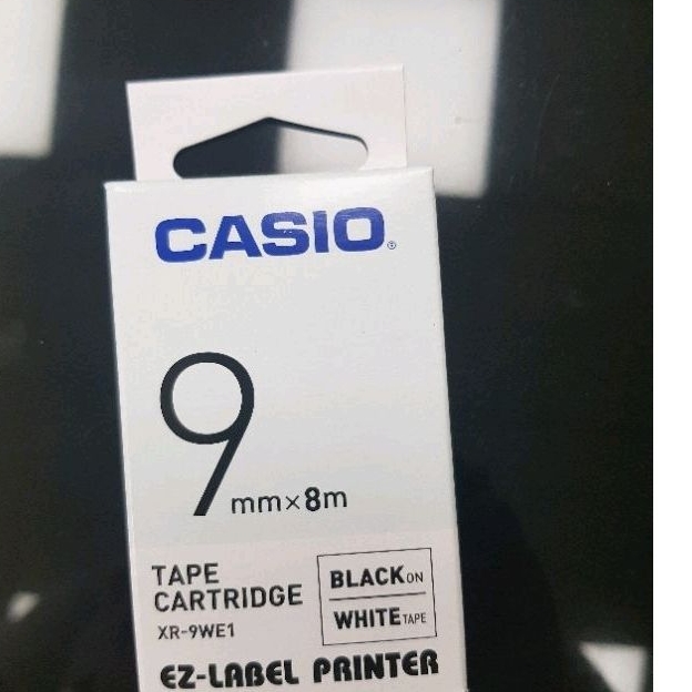 Original Casio Label Printer Cartridge XR-9WE1 ( black ink on white ...
